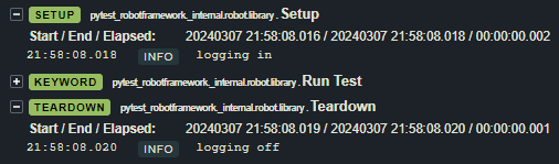 Features - pytest-robotframework